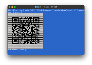 Aufbau eines WIFI – (QR)Codes – SystemTechnics