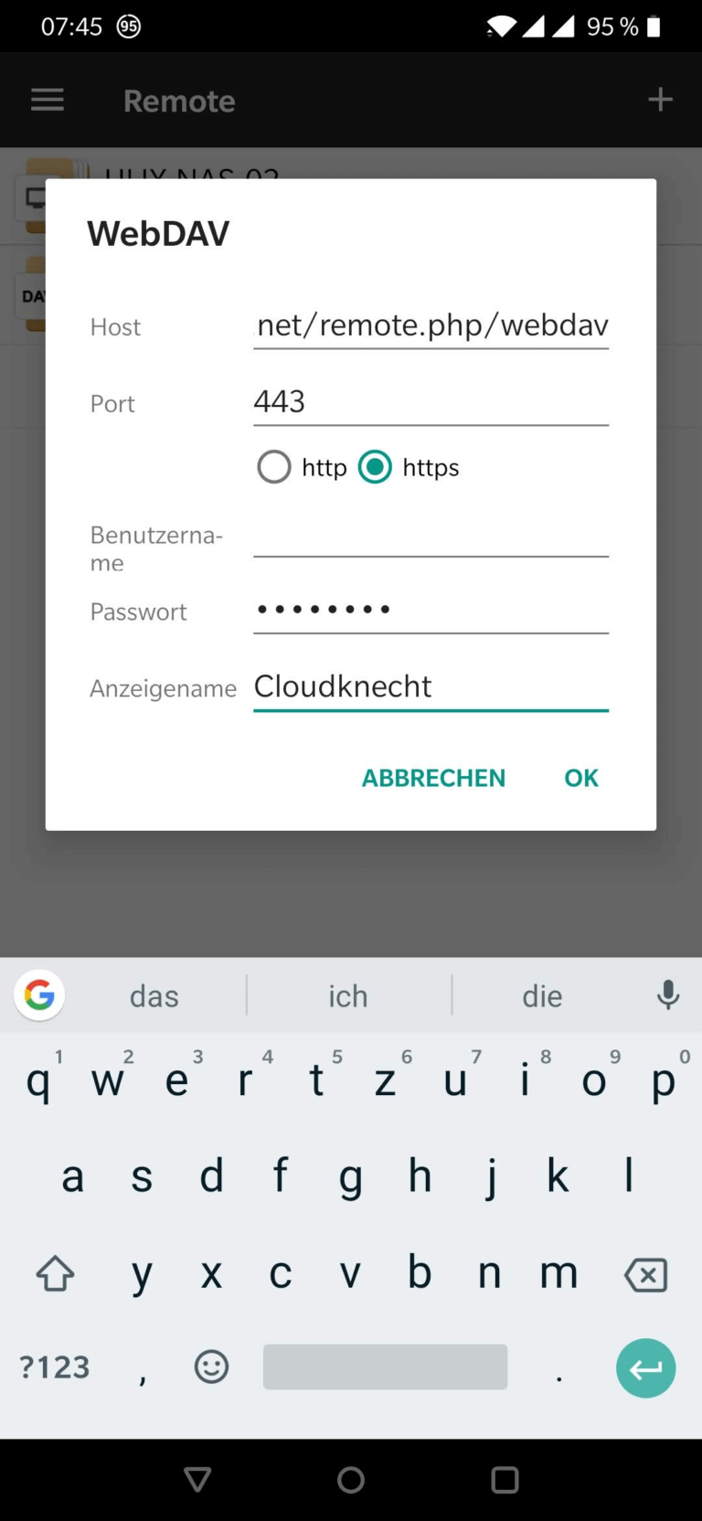 NextCloud (webDAV) Laufwerk verbinden – SystemTechnics