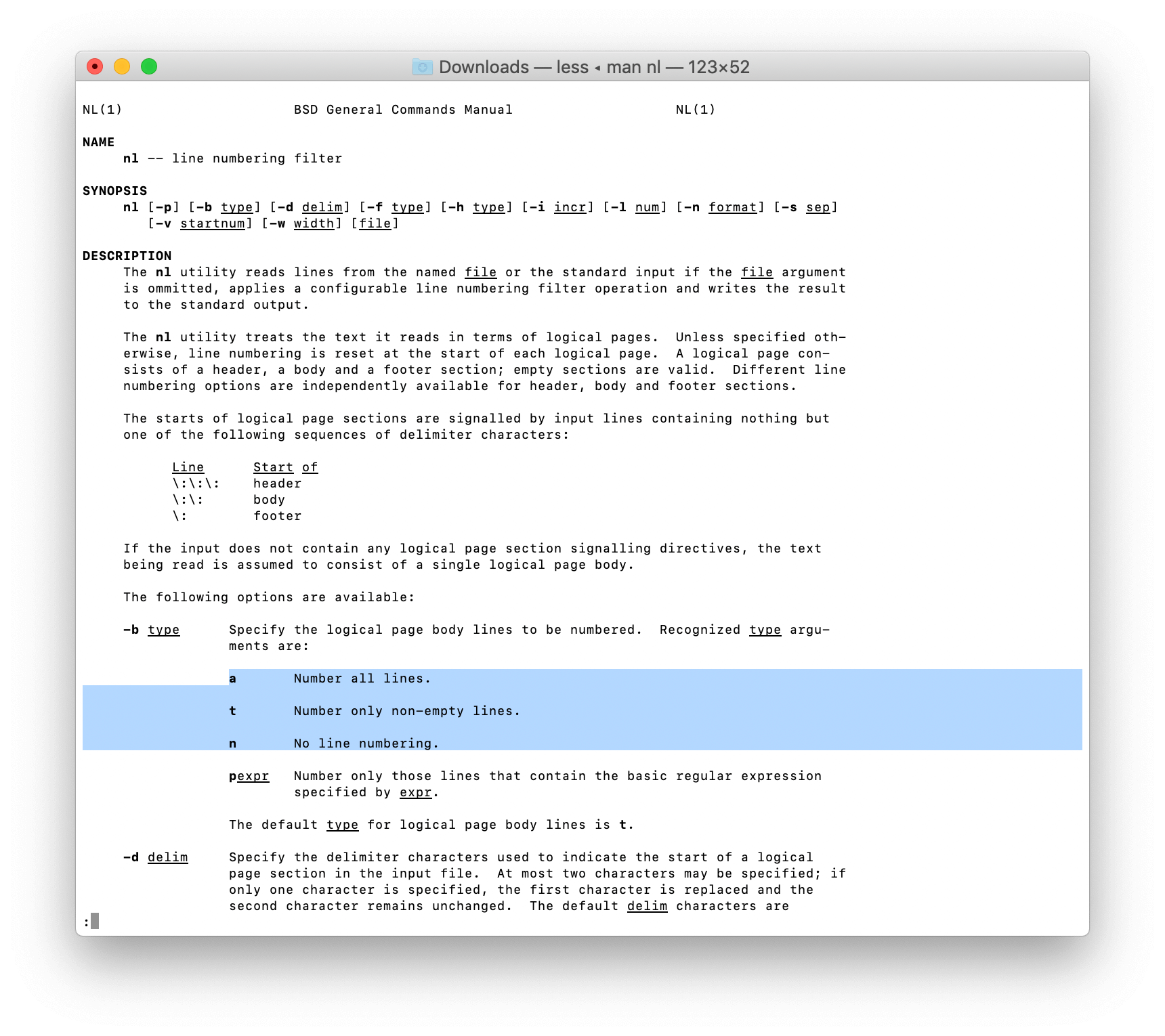 Bash NL Numbering Lines SystemTechnics bash-nl-numbering-lines-systemtechnics