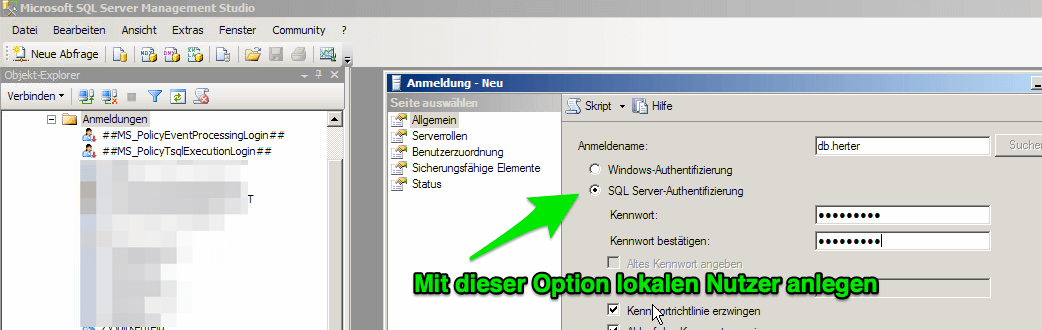 MS SQL Server Zugriffe ausserhalb einer Domänenstruktur – SystemTechnics
