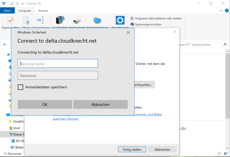 WebDav Laufwerk (NextCloud)mit dem Explorer verbinden – SystemTechnics